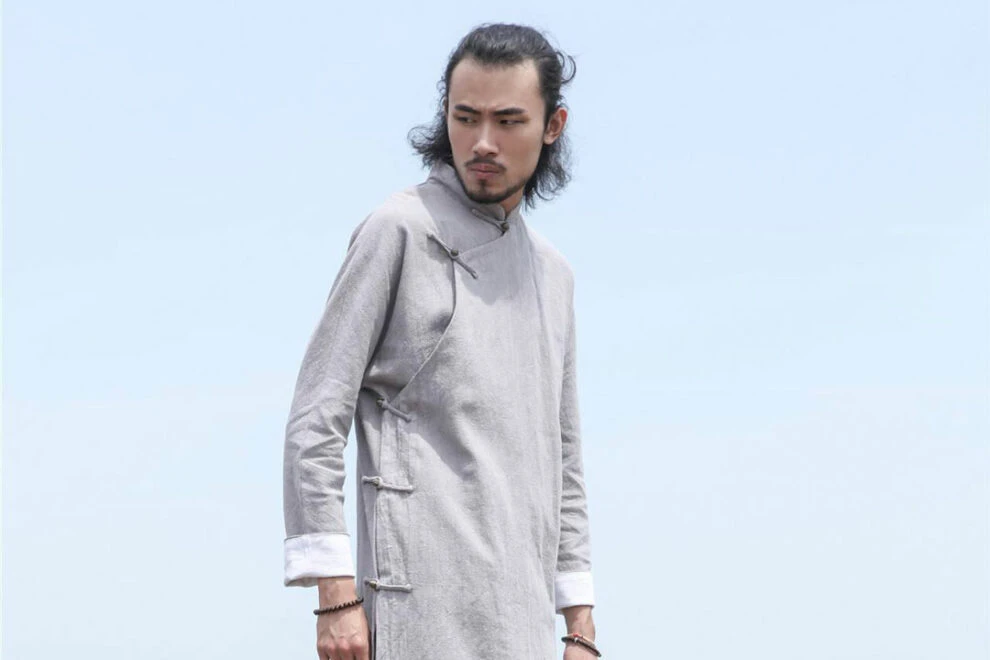 Daoist Hanfu Robe, Men's Daopao Outfit - Newhanfu