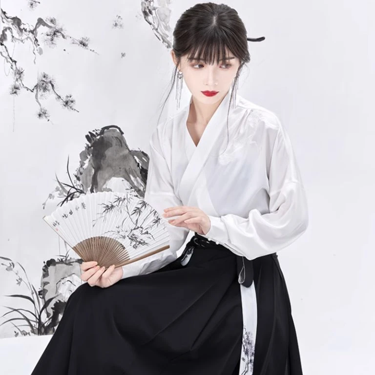 Women Simple Hanfu Song Dynasty Style Summer Mamian Skirt - Newhanfu