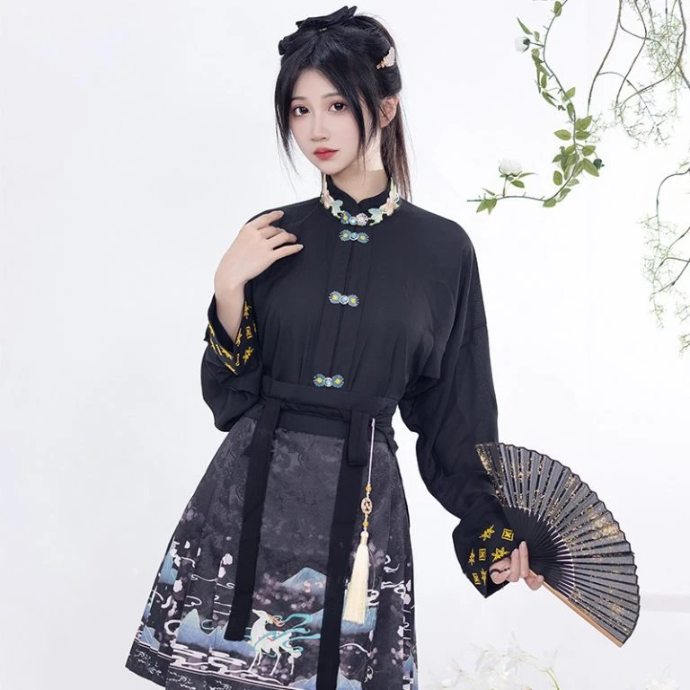 Short Hanfu Dresses, Mini Chinese Skirts for Sale - Newhanfu