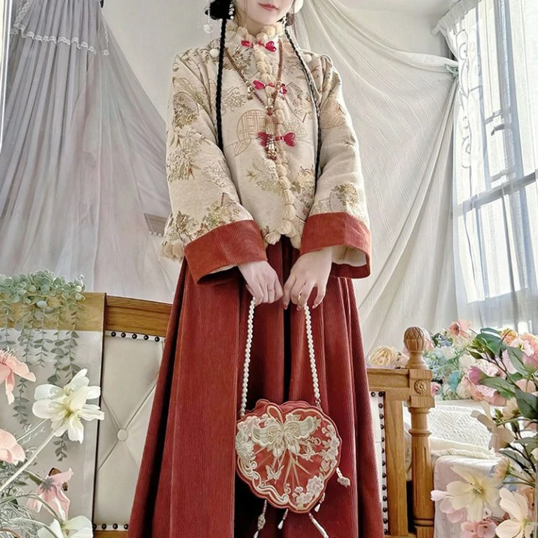 Classic Red Hanfu Chinese Dress for Women - Newhanfu