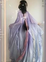 Purple Hanfu Women Tang Hezi Dress Spring Skirt - Newhanfu