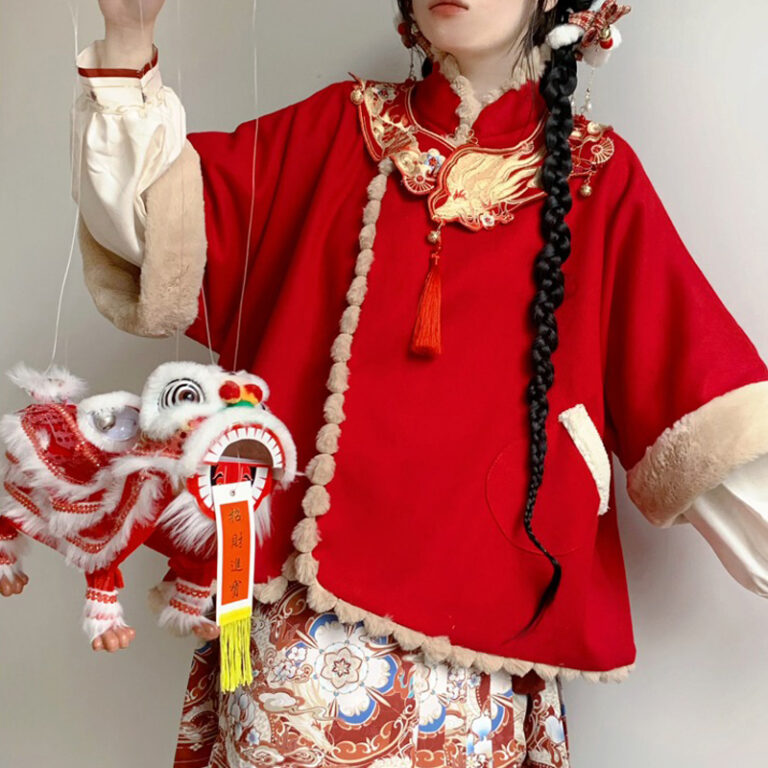 Classic Red Hanfu Chinese Dress for Women - Newhanfu